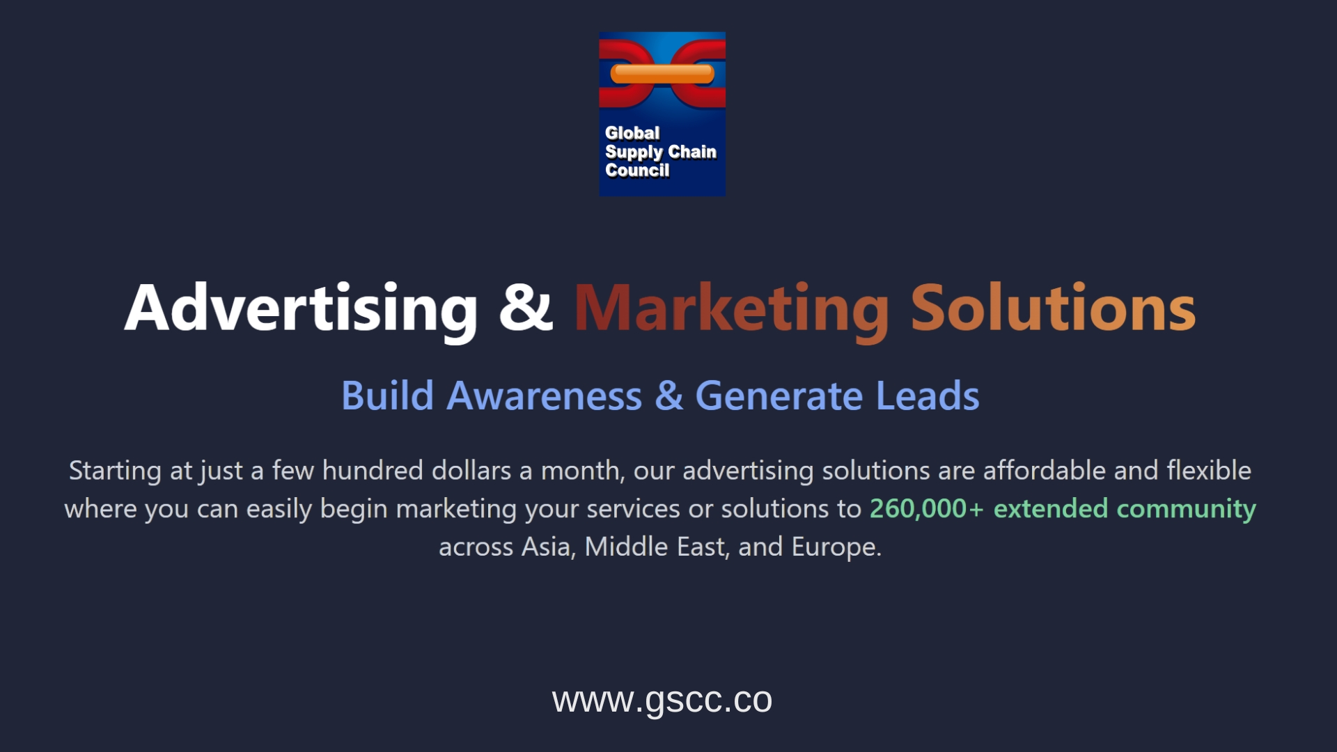 GSCC – Global Supply Chain Events, Webinars & Professional Forums ...